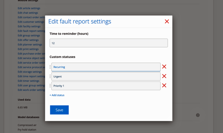 Fault report – support.serviceprotokoll.se