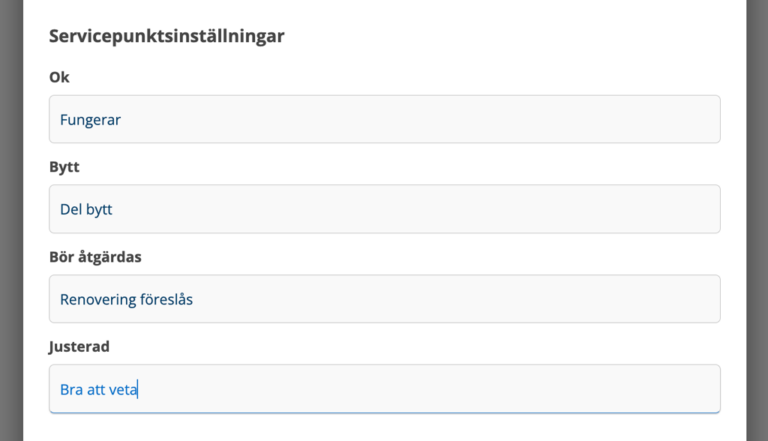 Skapa och hantera en servicemall – support.serviceprotokoll.se